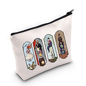 TOBGBE Funny Haunted Horror Mansion Role Inspired Makeup Bag Mansion Lover Gifts Horror Fan Gift Halloween Theme Gift (Dear Beloved)