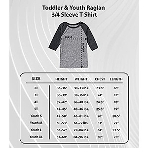 HYBRID APPAREL - Spongebob Squarepants - Patrick Sparkers Flag - Toddler & Youth Raglan Graphic T-Shirt - Size 3T