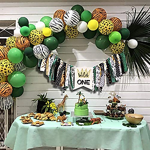 Wild one 1st Birthday Banner - Wild One Decoration, A High Chair Banner, A Wild Side Banner, Inspired by Wild Creatures, Photo Props, Where There are Wild Things.