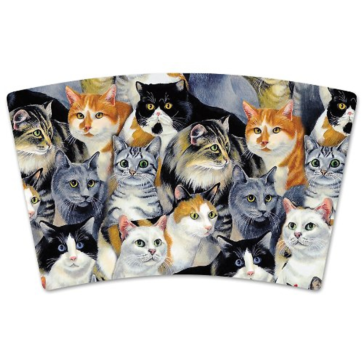 Mugzie Just Cats Travel Mug with Insulated Wetsuit Cover, 16 oz, Black