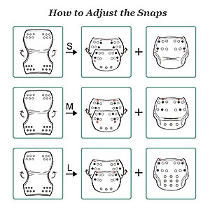 Babygoal Baby & Toddler Girl Swim Diapers, Reusable Adjustable Washable One Size Fits 6M-3T Gifts and Swimming Lessons 3 Pack 3ZSD01