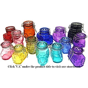 Grenade Shaped Colored Glass Airtight Container (250mL, Black)