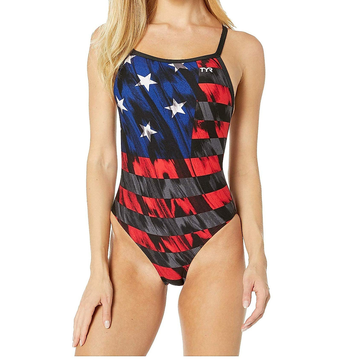 TYR Valor Diamondfit, Red/White/Blue, 34