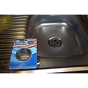 Kitchen Sink Strainer - Stainless Steel, Large Wide Rim 4.5", Anti Clogging, Wire Mesh Sink Strainers - Deep Basket, Quick Outflow, Effective Catching Debris (2-Pack)