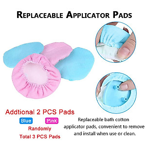 Easy Lotion Applicator, Back Rubs Massager Bath Brush, Extra Long Handle, Easily Self Apply Lotions, Great for Body Care