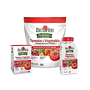 Burpee Organic Tomato and Vegetable Water Soluble Plant Food 6-2-3, 10 oz Box