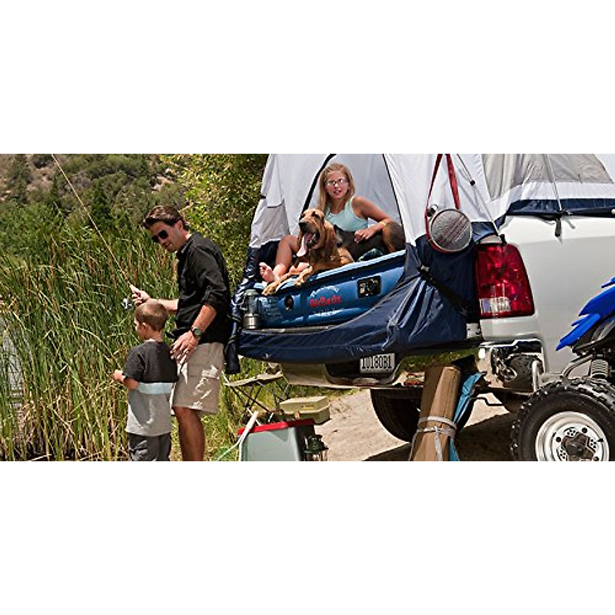 AirBedz (PPI 101) Original Truck Bed Air Mattress for Full Sized 8' Long Bed Trucks, Royal Blue