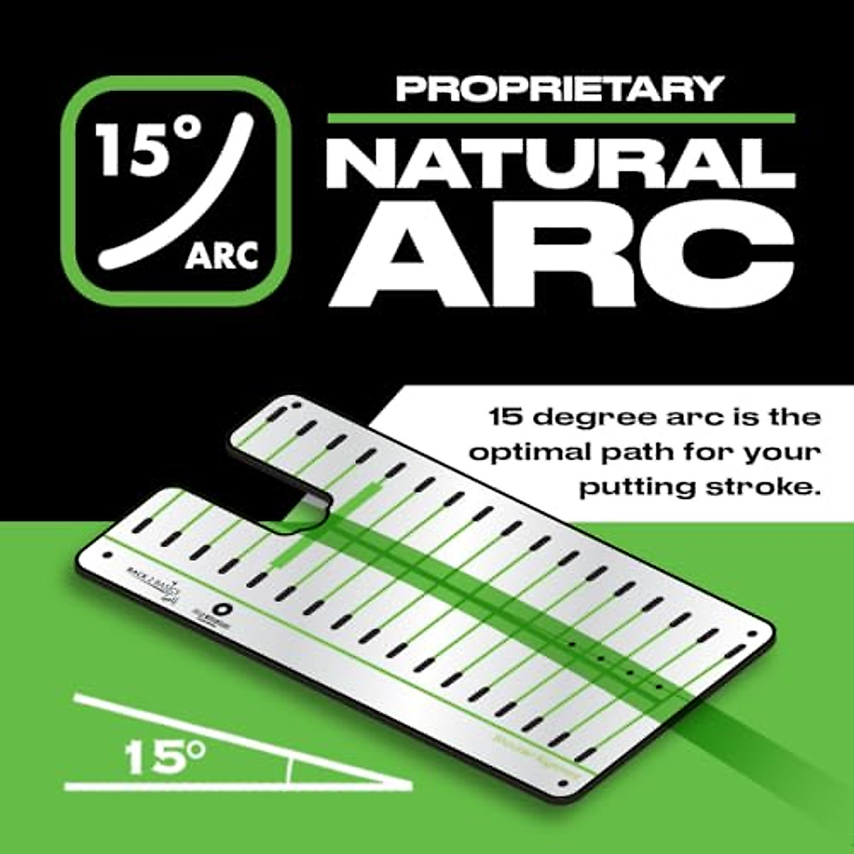 Back 2 Basic Golf Pro Path Golf Putting Mirror - Portable Putting Mirror Training Aid for Golf - Perfect Swing Alignment Mirror - Enhance Indoor/Outdoor Golf Practice