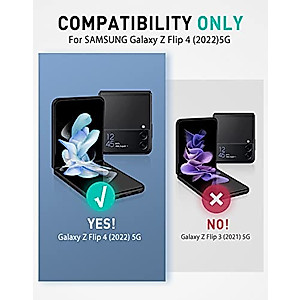 i-Blason Armorbox Series Case for Samsung Galaxy Z Flip 4 5G (2022), Full-Body Rugged Holster Case with Shock Reduction/Bumper (Black)