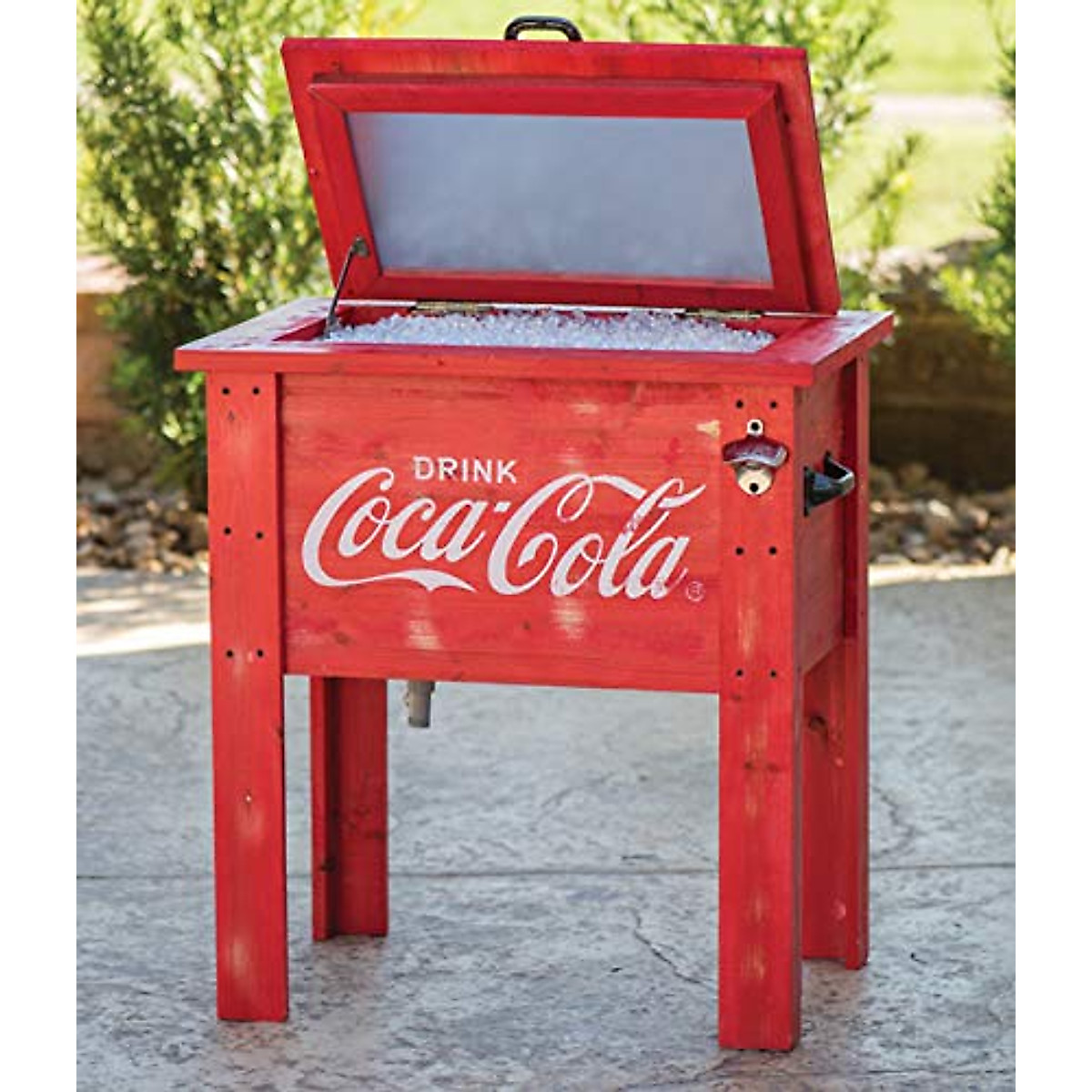 Leigh Country CP 98100 Coca Cola Vintage Cooler, 54-Quart, Red