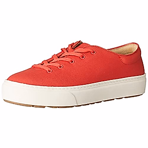 Amazon Essentials Women's Lace Up Sneaker, Red, 9