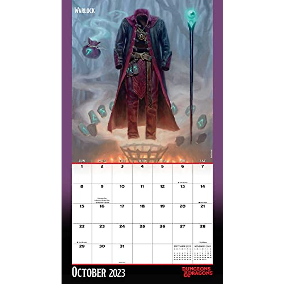 Dungeons & Dragons 2023 Deluxe Wall Calendar