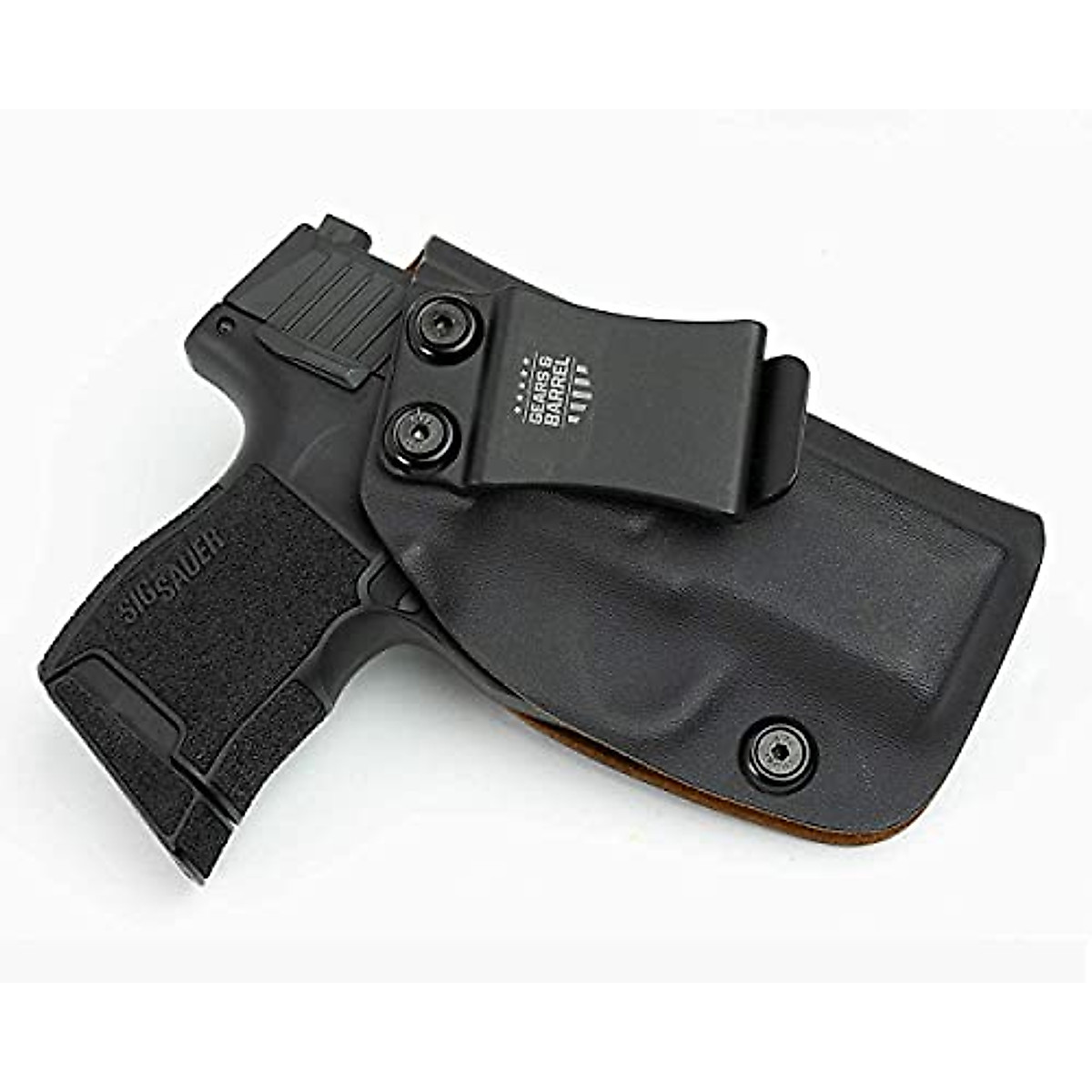 Gears and Barrels Kydex Leather Holster for Taurus GX4 - IWB Concealed Carry with Adjustable Retention and Leather Lining - Right Hand