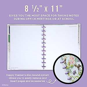 Happy Planner Disney Notebook Journal, Disc-Bound Notebook with Dividers and 60 Sheets of Dot-Lined Paper, Winnie the Pooh True to You Theme, Big Size, 27.94 cm x 21.59 cm (11" x 8 1/2")