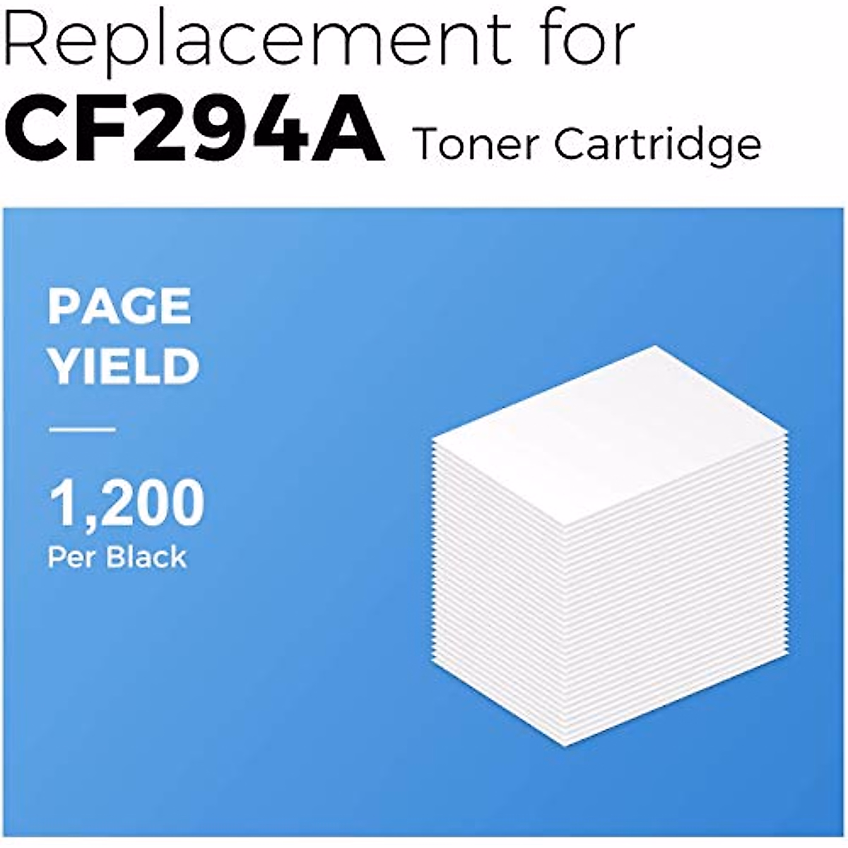 94A Toner MYCARTRIDGE Compatible Toner Cartridge Replacement for HP CF294A 94A 94X CF294X Work with M148dw M118dw M148fdw M149fdw Printer (4 Black)