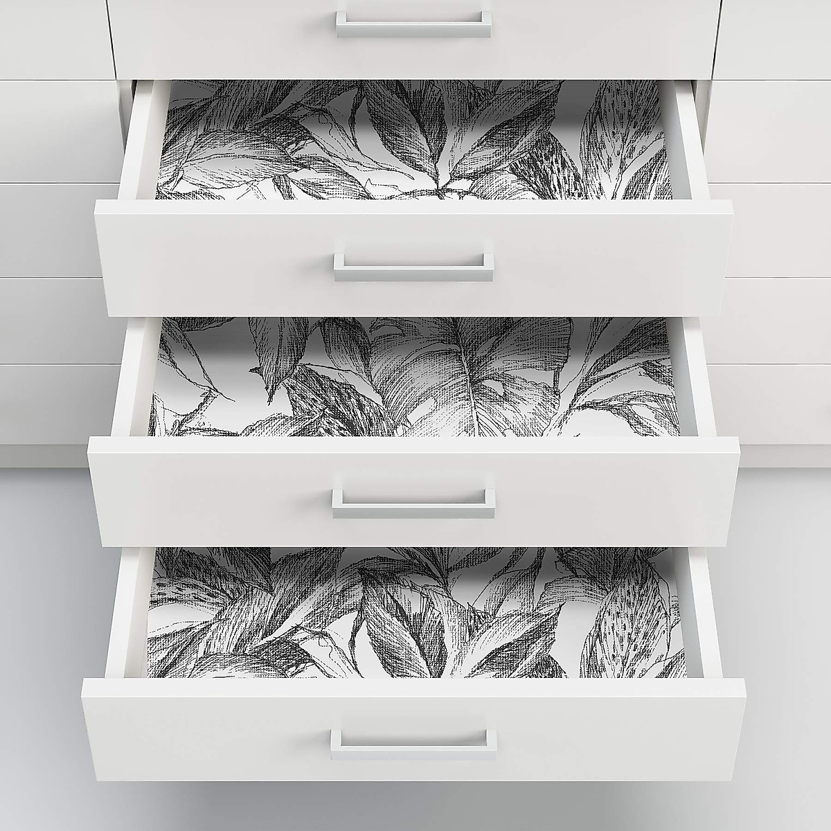 NuWallpaper NUS3498 Canopy Peel & Stick Wallpaper, Black