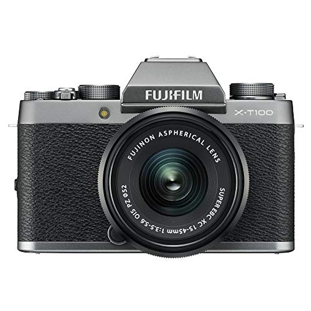 Fujifilm X-T100 Mirrorless Digital Camera w/XC15-45mmF3.5-5.6 OIS PZ Lens - Dark Silver (Renewed)