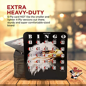 MR CHIPS Bingo Cage and Balls Set with 25 Jam Proof Shutter Slide Cards