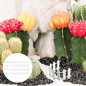 Amosfun 12pcs Miniature Stuff Miniature Fairy Garden Accessories Outdoor Fence Mini Fencing Bonsai kit- Micro Landscape Fence Accessories Miniature Fairy- Garden Fence Ornaments