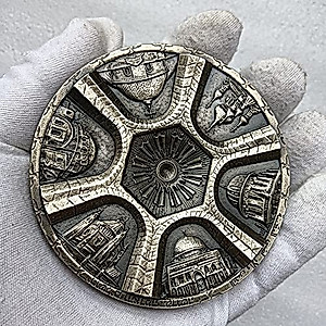 大铜章收藏者协会 2021 China 88MM White Copper Medal World Civilization Sanctum Jerusalem Medal