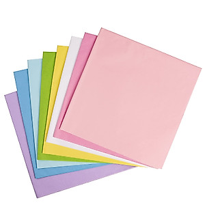 Loveinside Wrapping Tissue Paper - 8 Color Rainbow Tissue Paper Bulk for Wrap, Art Crafts, DIY, Pack Bags - 20 x 20 inches - Total 120 Sheets, Light Rainbow