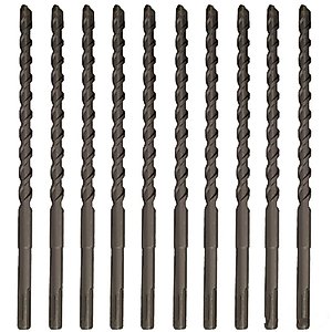 10PC 1/2" X10" Drill Bit Set SDS Plus Rotary Hammer Concrete Masonry Carbide Tip