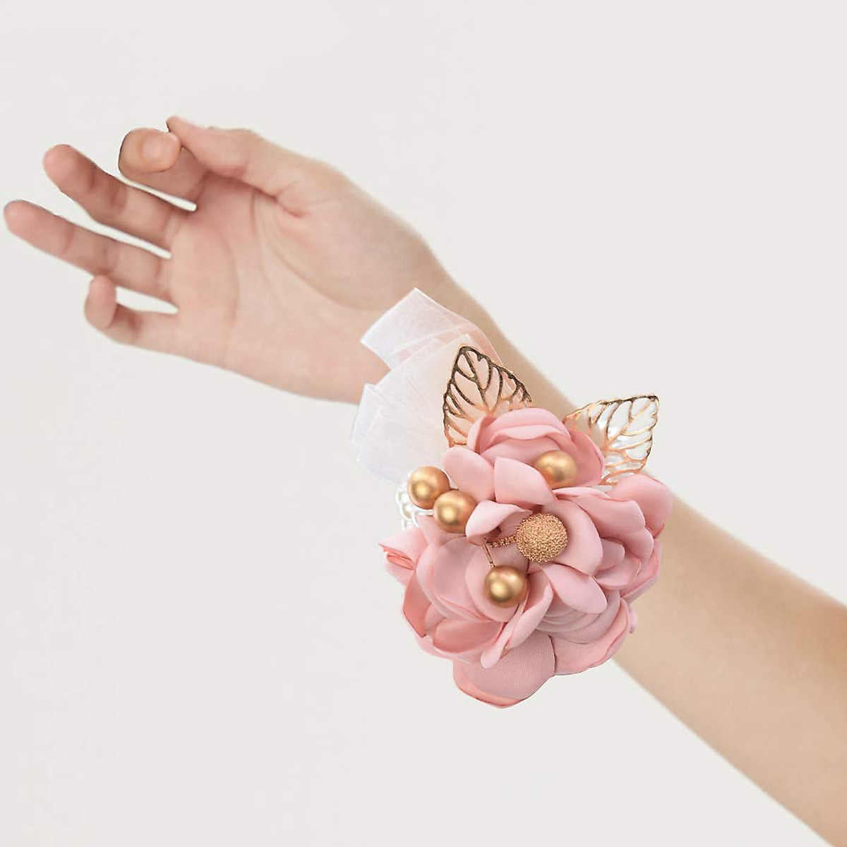 Baby in Bloom Sash & Wrist Corsage Kit - Blush Peach Baby Shower Sash Baby Shower Favors New Mom Gifts