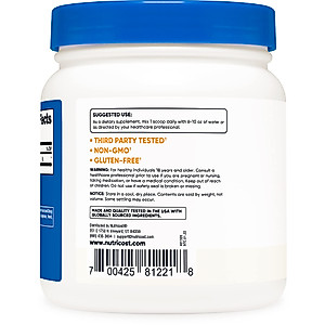 Nutricost L-Glutamine Powder (500 Grams) Unflavored - Gluten Free & Non-GMO, 100 Servings