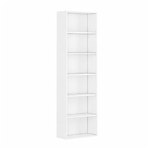 WAHEY Bookcase, 6-Tier Adjustable Open Storage Shelf Display Bookshelf, HOFB004
