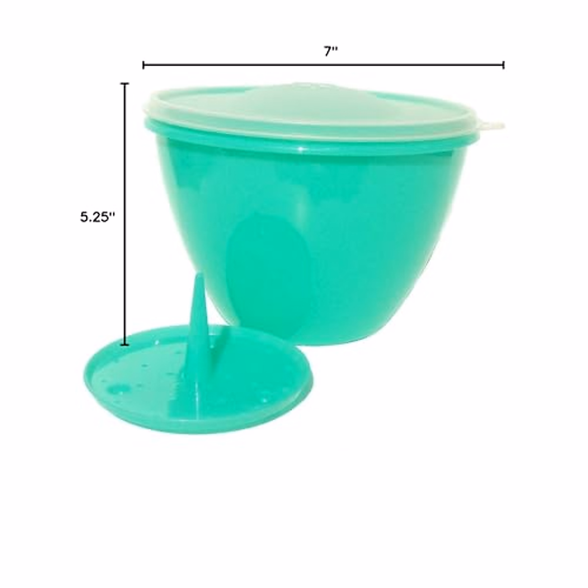 Tupperware Vintage Crisp It 679 Lettuce Keeper Bowl with Spike Green