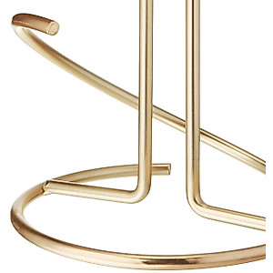 Spectrum Diversified Euro Supreme Holder, Countertop Steel Stand Fits Standard & Jumbo Rolls, Modern Kitchen Decor Paper Towel Dispenser, Medium, Gold