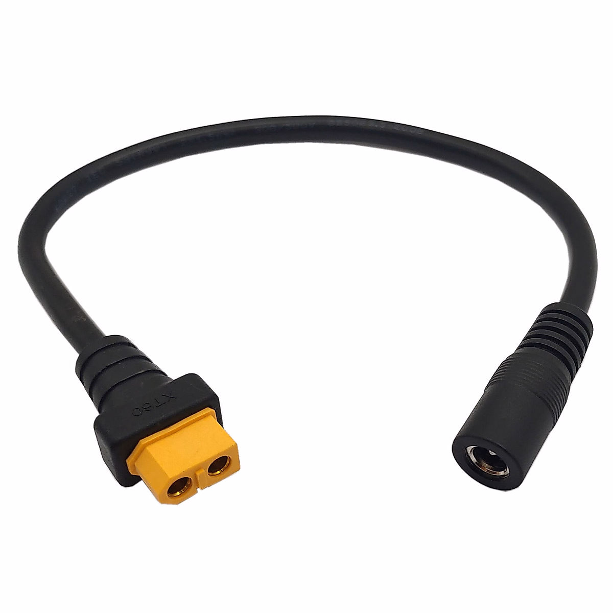 Halokny XT60 Adapter Cable XT60 Female to DC 5.5mm X 2.5mm Female Power Cable XT60 Charging Cable for Fatshark Skyzone FPV Monitor Power 10inch (XT60 Female to DC5525 Female)