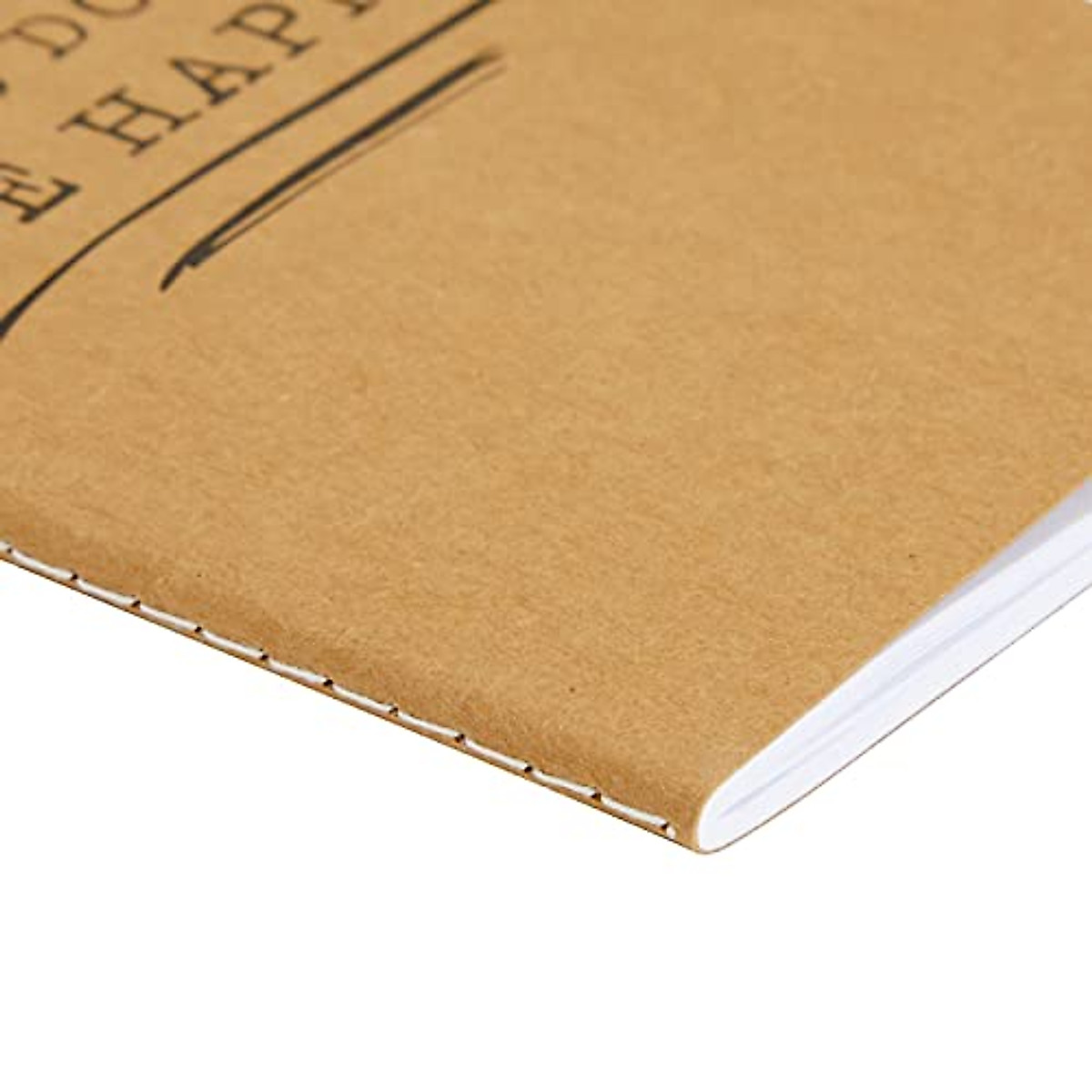 12 Pack A6 Kraft Paper Notebooks, Happy Journal for Kids, Teens, and Girls, 80 Lined Pages (4 x 5.75 In)