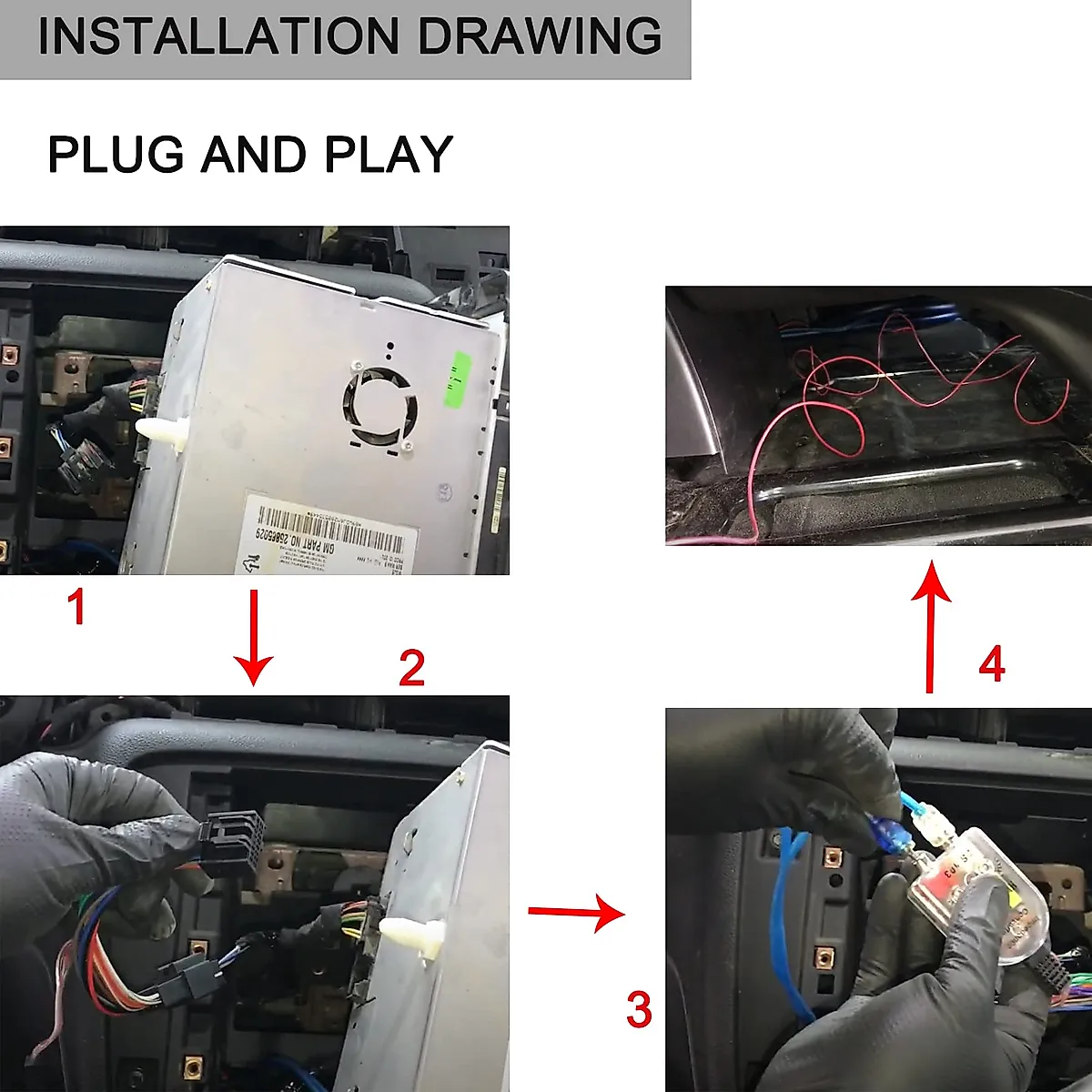 Factory Radio Add A Subwoofer Amplifier Adapter for Nissan Infiniti Subaru Selected Model