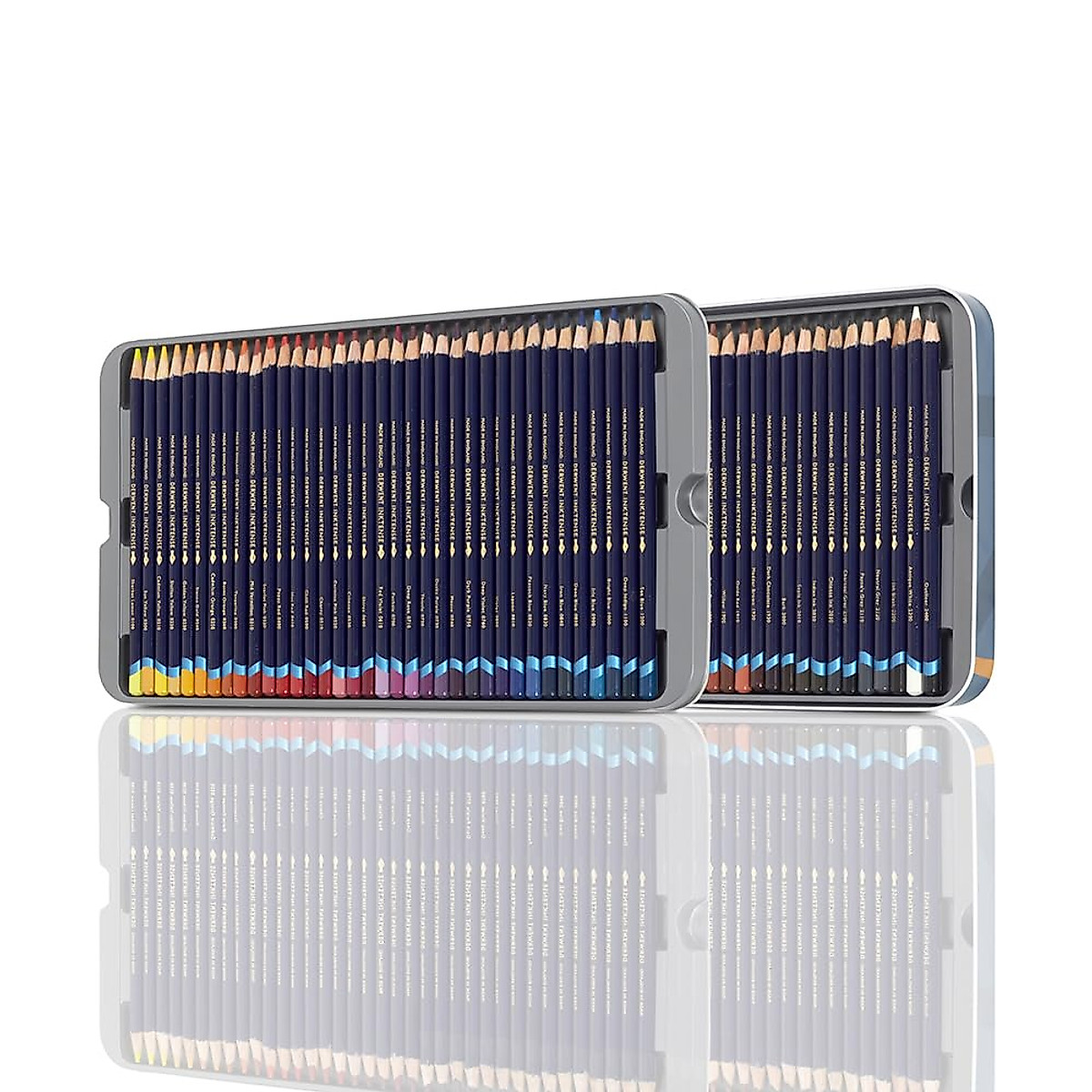 Derwent Coloured Pencils, Inktense Ink Pencils, Drawing, Art, Metal Tin, 72 Count (2301843) (Packaging May Vary)