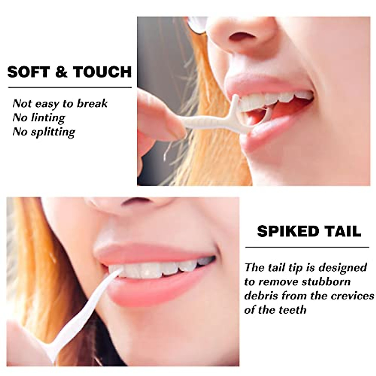 White Dental Floss Portable Case, Storage 10 Picks Adult Floss in Box. The Best Tool for Cleaning Teeth and Oral Care. Portable Travel Floss is Perfect for Dinners,Dating,Travel,Hotels.(White)