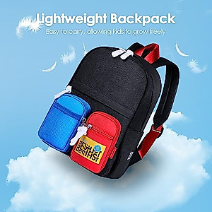 AOTOW Toddler Backpack for Preschool Boys Girls - Small Kids Bookbag Kindergarten Cute Daycare Back Pack Personalized Bagpack Child School Bags for little Kid 3-5 Years Old
