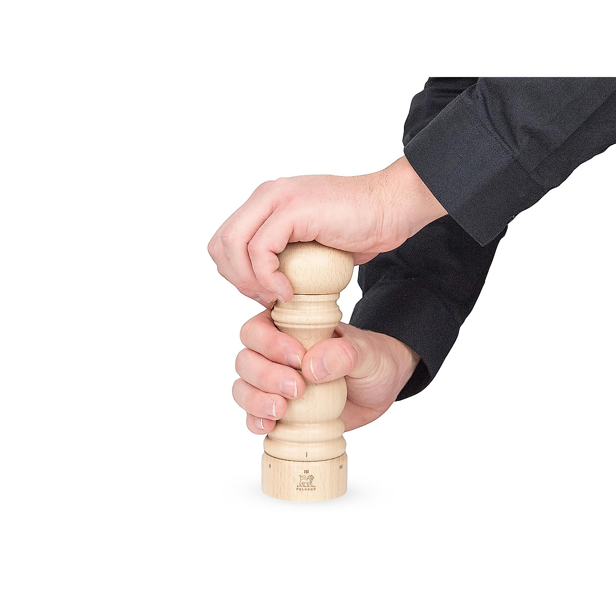Peugeot - Paris u'Select Manual Pepper Mill - Adjustable Grinder - Beechwood, Natural