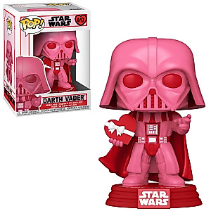 Star Wars: Valentines - Darth Vader with Heart Funko Pop! Vinyl Figure (Bundled with Compatible Pop Box Protector Case), Multicolor, 3.75 inches