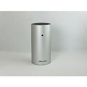 Peaceful Bathroom Noise Machine, Portable Bathroom Noise Blocker (Silver)