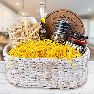 MagicWater Supply Crinkle Cut Paper Shred Filler (1/2 LB) for Gift Wrapping & Basket Filling - Yellow