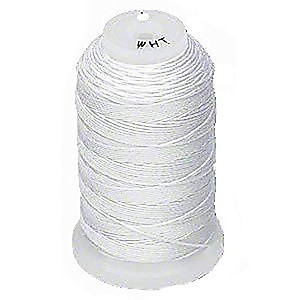 Simply Silk Beading Thick Thread Size B White 0.008 Inch 0.203mm Spool 390 Yards Compasible with 11/0 Seed Beads