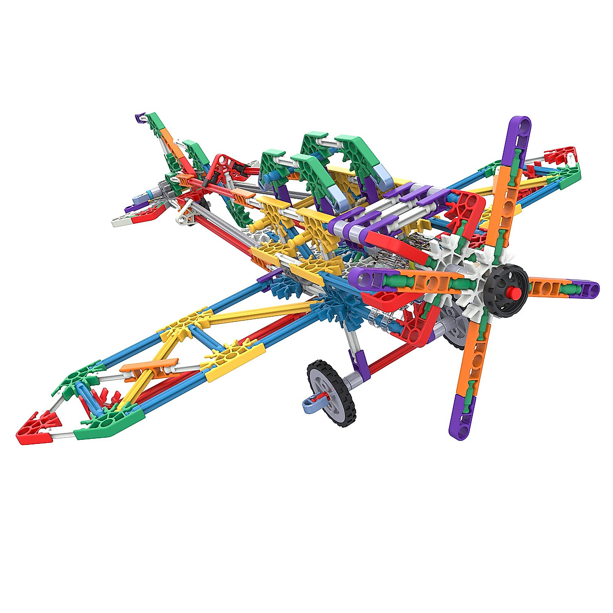 Basic Fun K'NEX | Motorised Creations Building Set | 3D Educational Toys for Kids, 325 Piece Stem Learning Kit, Engineering for Kids, 25 Model Building Construction Toy for Children Ages 7 85049