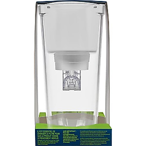 Brita Small 6 Cup Denali Water Filter Pitcher with 1 Brita Elite Filter, Made Without BPA, White