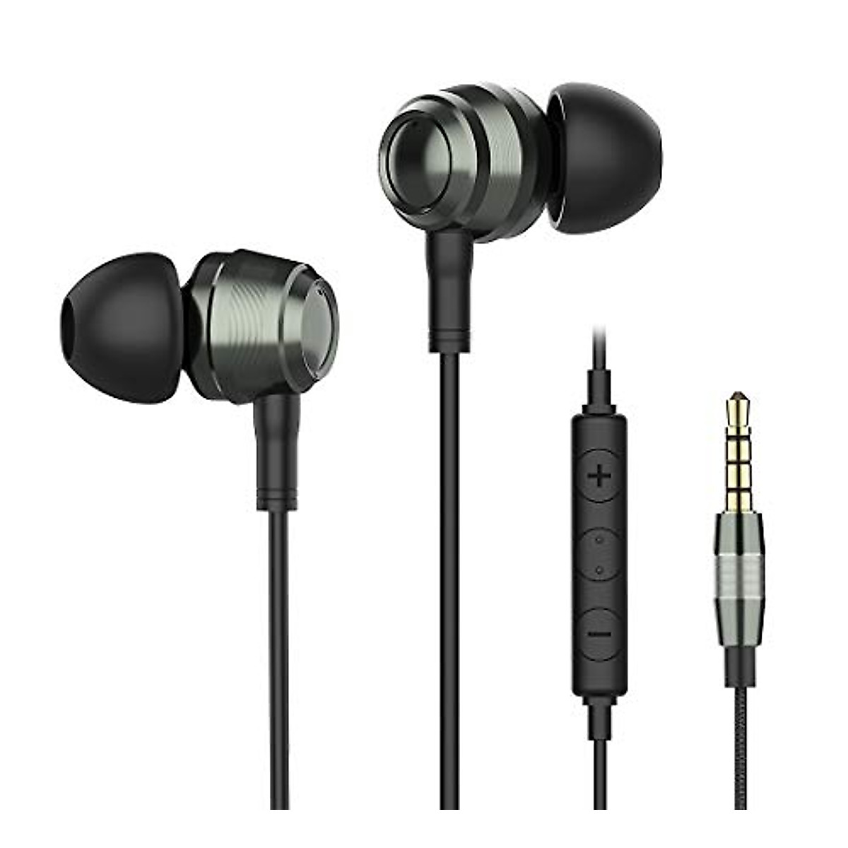Psong in-Ear Music Earbuds AM100 with high-Fidelity Super bass and immersive Sound Quality. Earphones with Absolute Sound Insulation Noise canceling Earphones. Perfect for Music Enthusiast