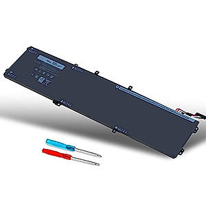 97WH 6GTPY Battery Compatible with Dell XPS 15 7590 9560 9570 9550 15-9560-D1745 15-9560-D1845T 15-9570-D1941T Vostro 7500 Precision 5520 5530 5540 M5510 Workstation Series P56F002 P56F001 P56F 11.4V