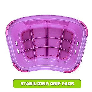 Ginsey Disney Minnie Mouse "Bowtique" Bathroom Step Stool for Kids Using the Toilet and Sink, Pink, 9.75"x5.25"x14.25", (56720)