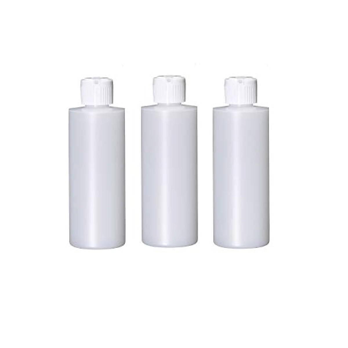 Natural Farms 4 oz Natural Pour Spout Plastic Bottles - 3 Pack - for Essential Oils, Perfumes, Lotions
