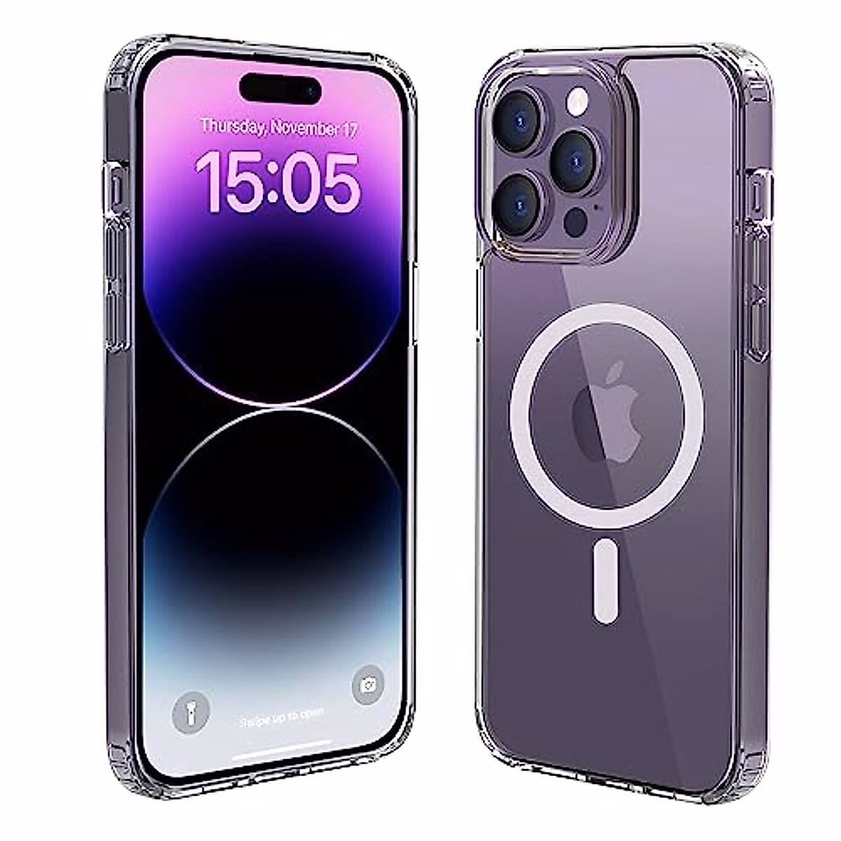 PTz Worlds - Case Compatible with iPhone 14 Pro Max 6.7”, Crystal Clear, Ultra Slim & Sleek, Shockproof, Anti-Yellowing, Anti Scratch, Non Slip, Military Grade Drop Protection