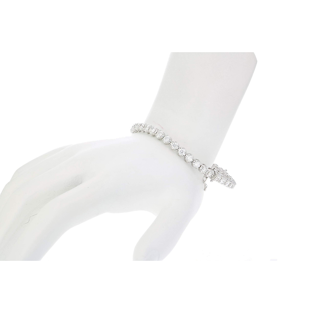 Vir Jewels 4 cttw IGI Certified SI2-I1 Clarity Diamond Bracelet 14K White Gold J-K 7 Inch